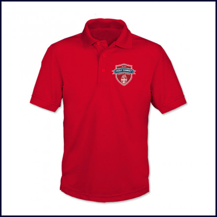 Vicki Marsha Uniforms Red Unisex Performance Polo Shirt: Short Sleeve ...
