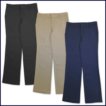 Vicki Marsha Uniforms Girls Flat Front Slacks - 1st Grade - Girls ...