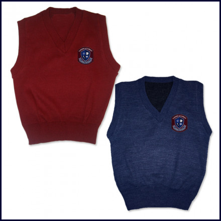 Vicki Marsha Uniforms Sweater Vest with School Emblem - Kindergarten ...