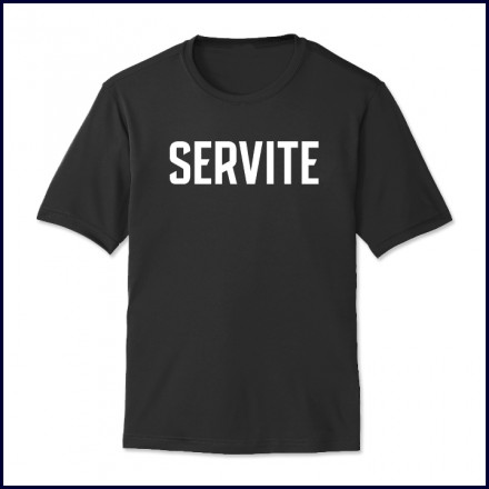 Vicki Marsha Uniforms Performance T-Shirt with Large Servite Logo ...